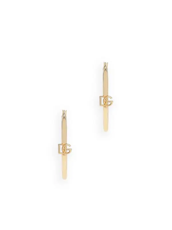 Dolce & Gabbana Logo Hoop Earrings