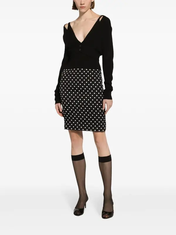 Dolce & Gabbana Ribbed-knit Cropped Tank Top