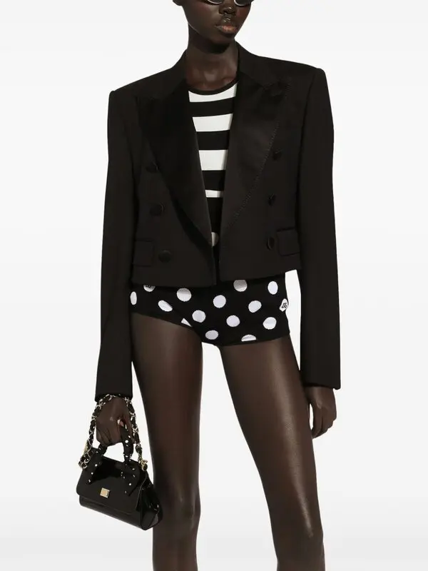 Dolce & Gabbana Polka-dot High-waisted Shorts