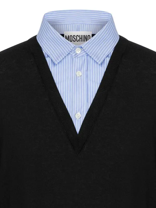 Moschino Print Layered Jumper