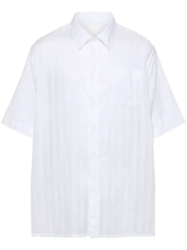 Givenchy Logo-embroidered Cotton Shirt - White