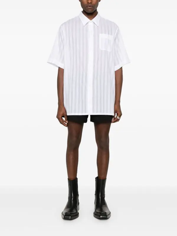 Givenchy Logo-embroidered Cotton Shirt - White
