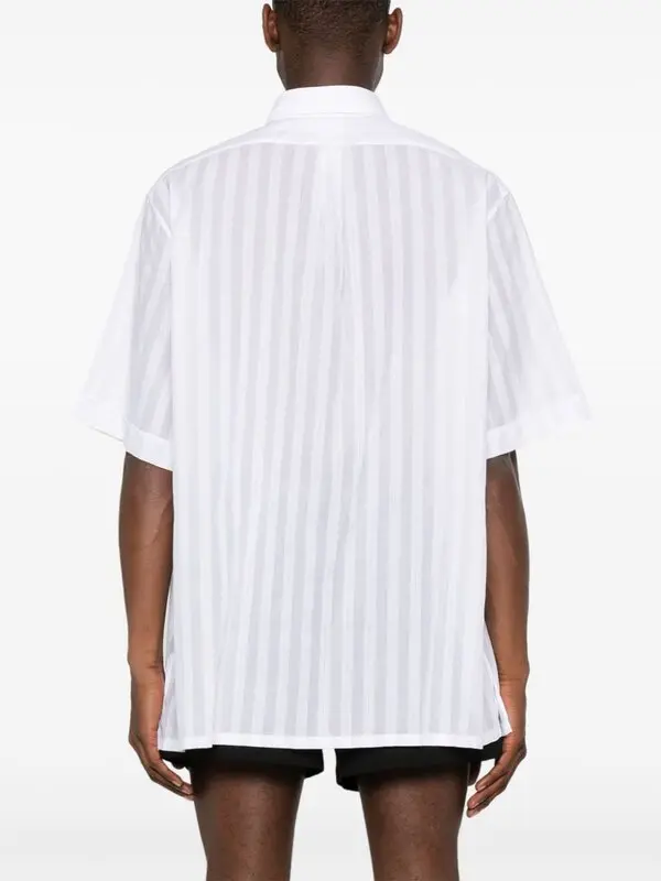 Givenchy Logo-embroidered Cotton Shirt - White