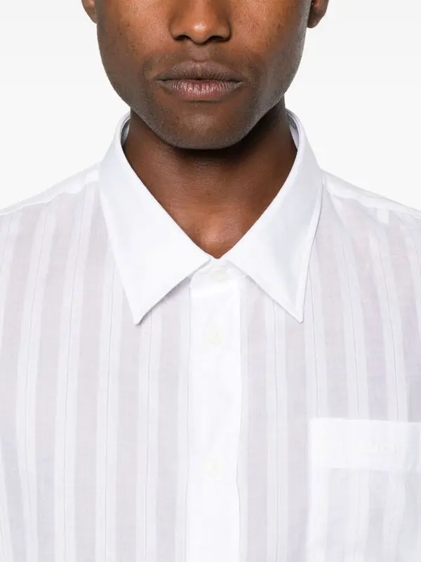 Givenchy Logo-embroidered Cotton Shirt - White