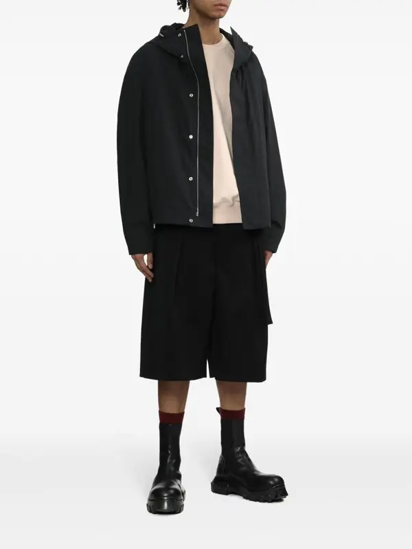 JIL SANDER Hooded Long Sleeve Jacket