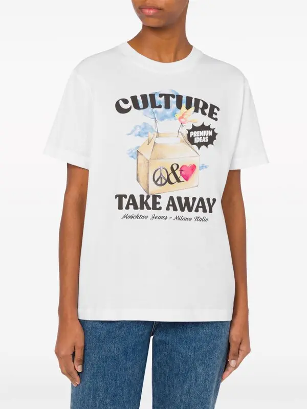 Moschino Graphic-print Cotton T-shirt
