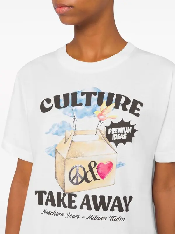 Moschino Graphic-print Cotton T-shirt