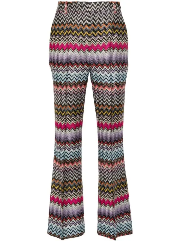 Missoni Capri Bootcut Tailored Trousers - Pink