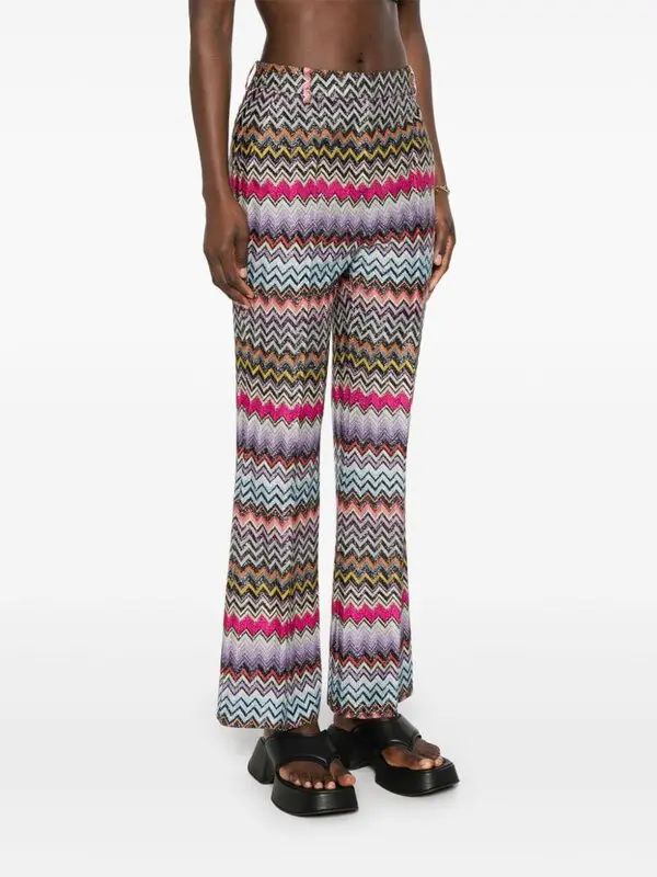 Missoni Capri Bootcut Tailored Trousers - Pink