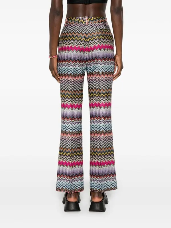 Missoni Capri Bootcut Tailored Trousers - Pink