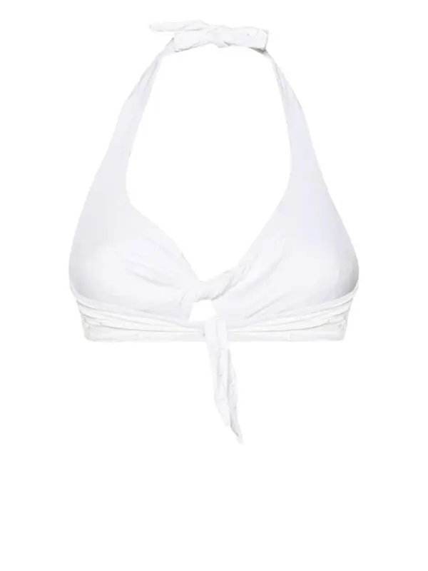 MC2 SAINT BARTH Tristan Embroidered Bikini Top