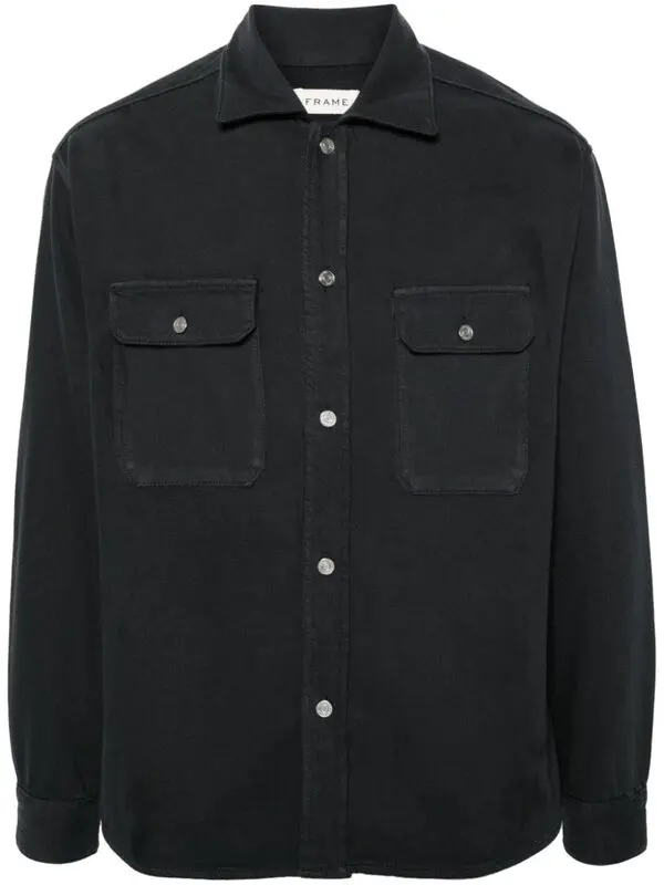 FRAME Long-sleeve Cotton Overshirt