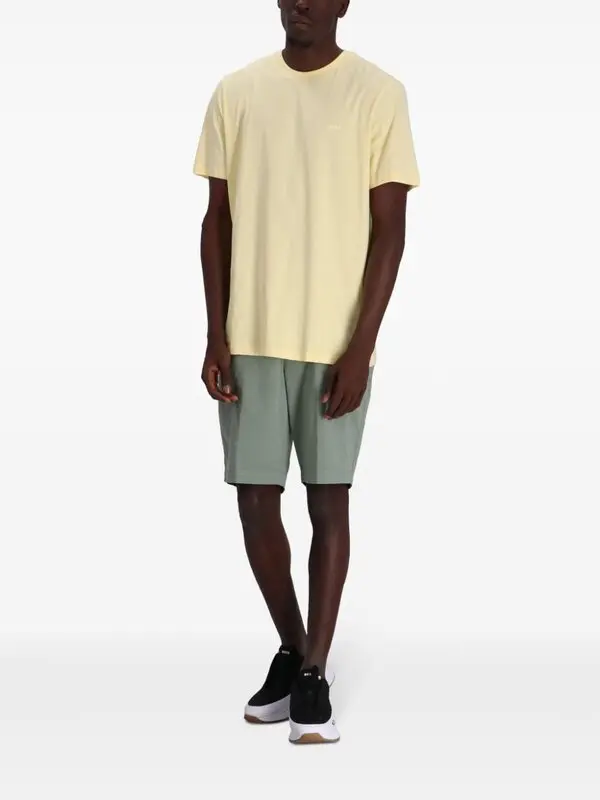 BOSS Cotton-jersey T-shirt With Logo Detail - Yellow