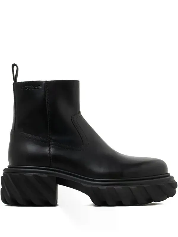 Off-White Exploration Motor Leather Boots