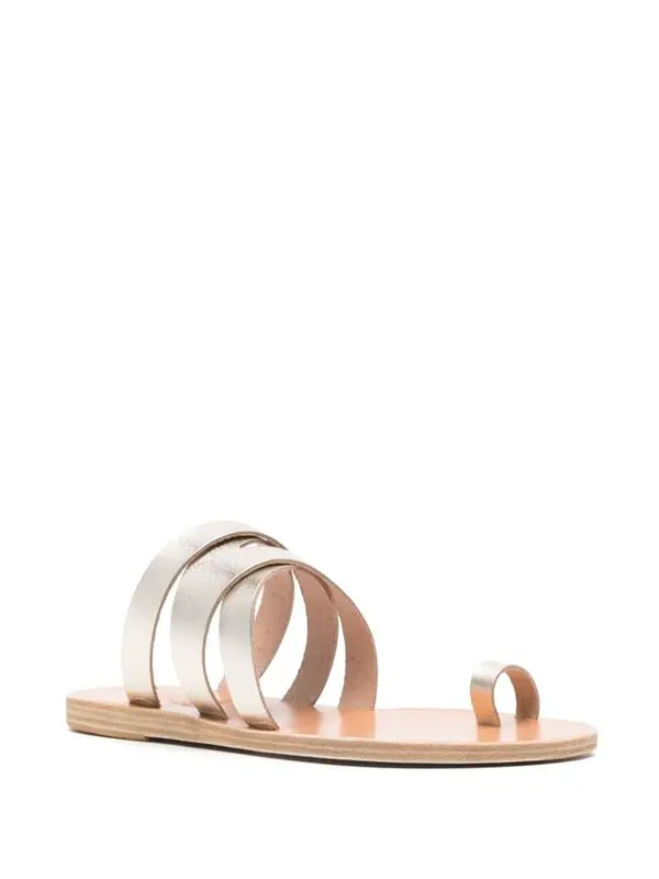 ANCIENT GREEK SANDALS Górdia Flat Sandals - Gold