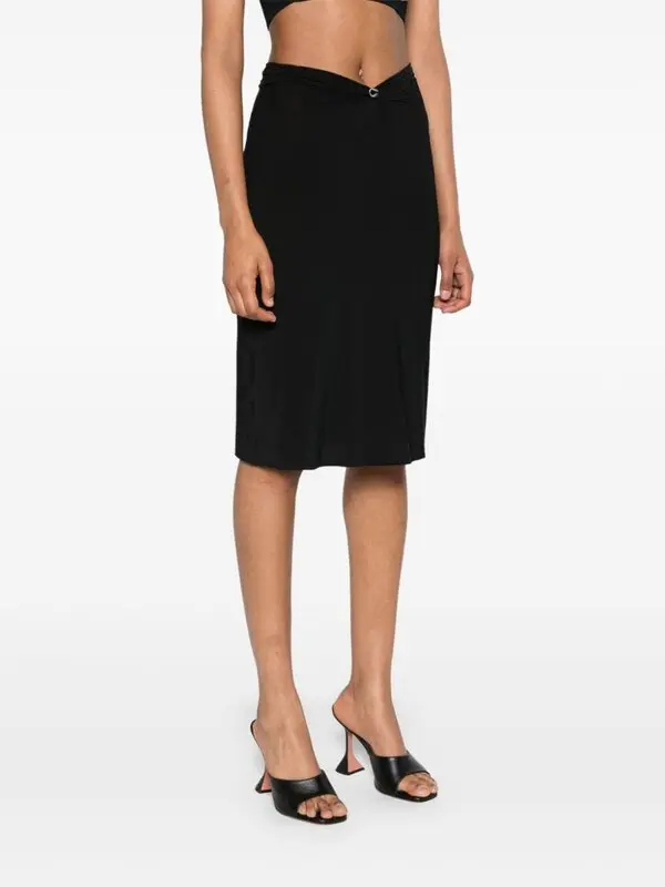 Coperni Triangle-hardware Midi Skirt