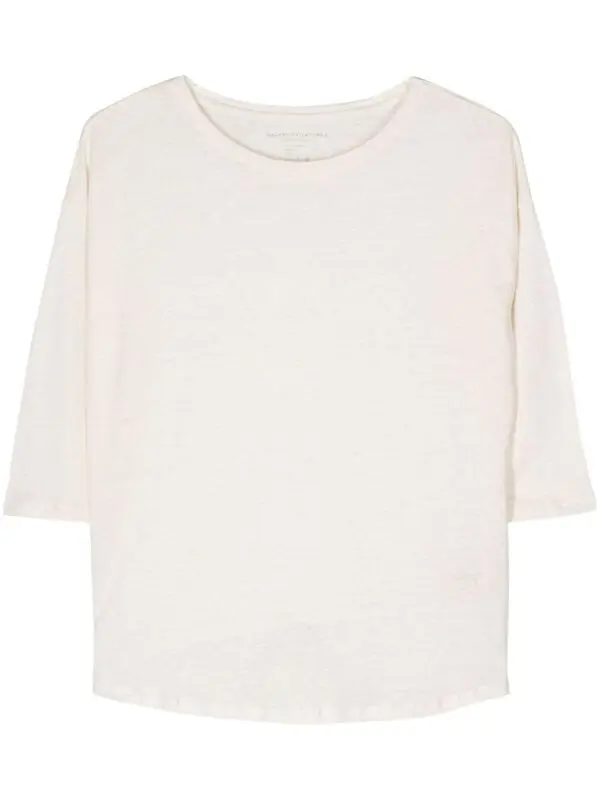 Majestic Filatures Boat-neck T-shirt - Neutrals