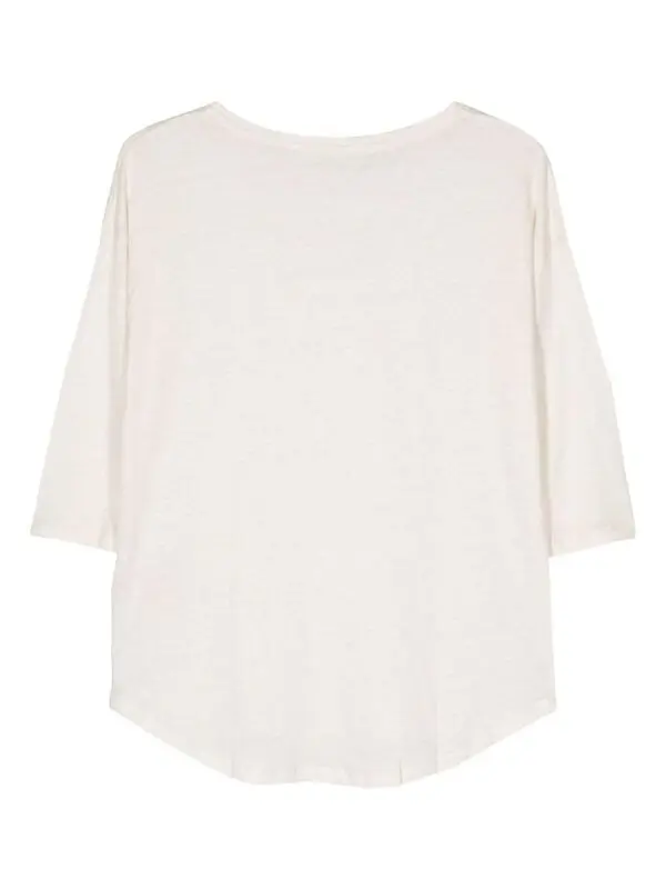 Majestic Filatures Boat-neck T-shirt - Neutrals