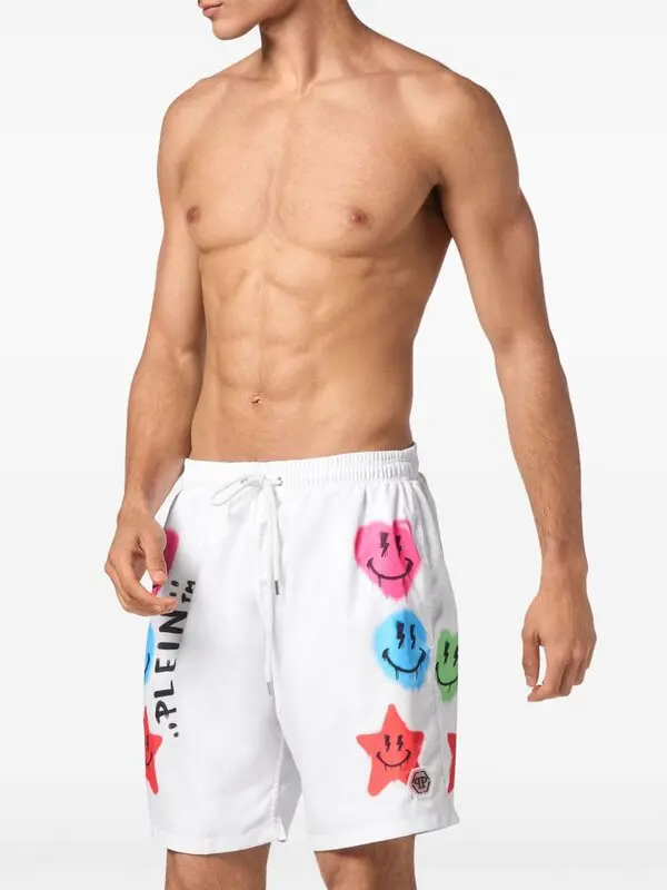Philipp Plein Graphic-print Swim Shorts