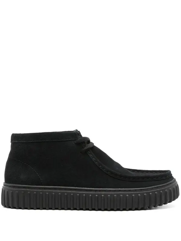 Clarks Torhill Hi Suede Boots - Black