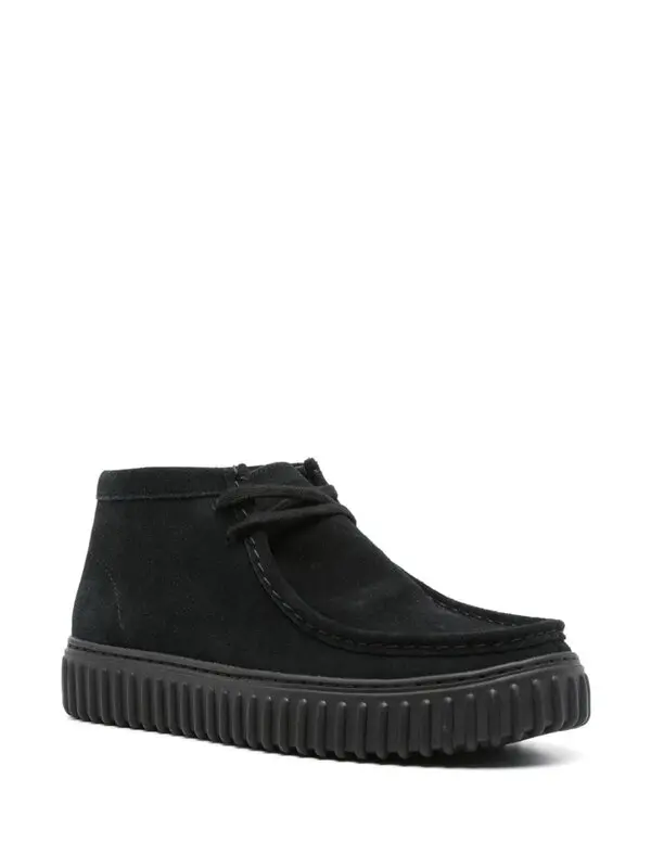 Clarks Torhill Hi Suede Boots - Black