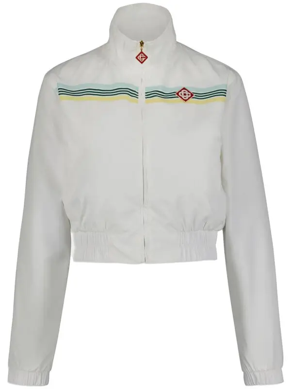 Casablanca Crochet-trim Zip-up Track Jacket