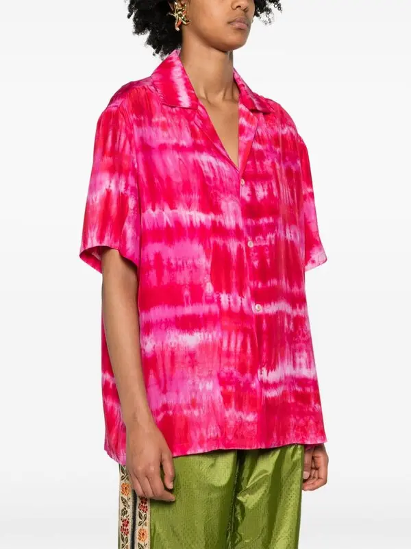 P.a.r.o.s.h Tie-dye Silk Shirt