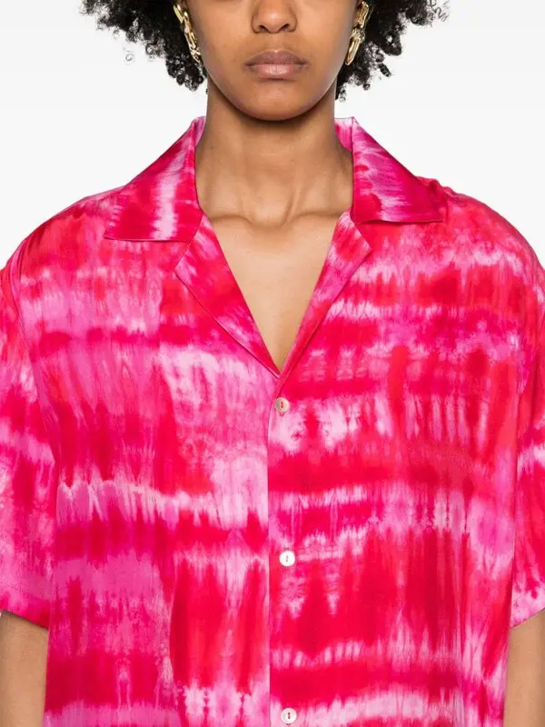 P.a.r.o.s.h Tie-dye Silk Shirt