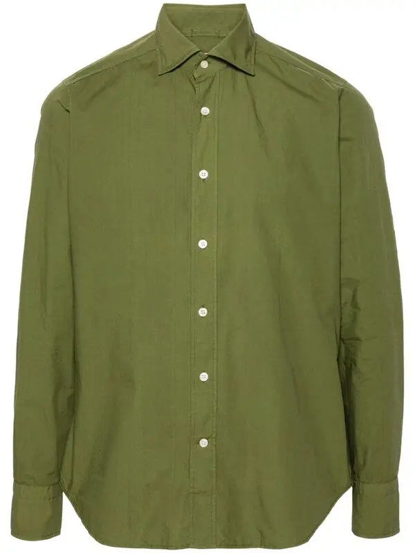 TINTORIA MATTEI 954 Cutaway-collar Cotton Shirt