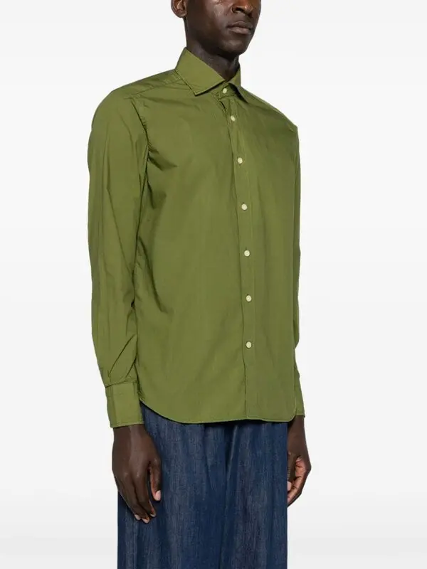 TINTORIA MATTEI 954 Cutaway-collar Cotton Shirt