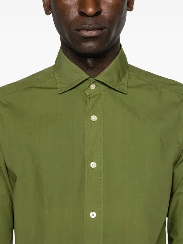 TINTORIA MATTEI 954 Cutaway-collar Cotton Shirt