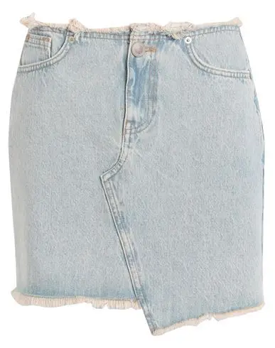 Only Mini Denim Asymmetric Skirt - Blue