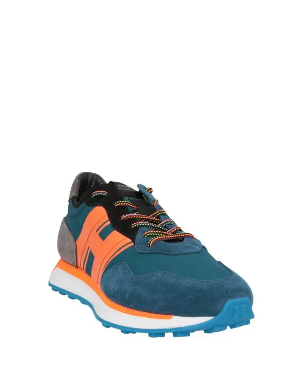 Hogan Multicolor Leather And Textile Fiber Sneakers - Deep Teal