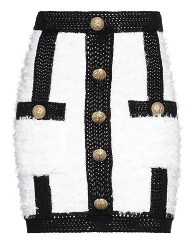 Balmain Mini Skirt Size Polyamide, Viscose, Polyester, Cotton