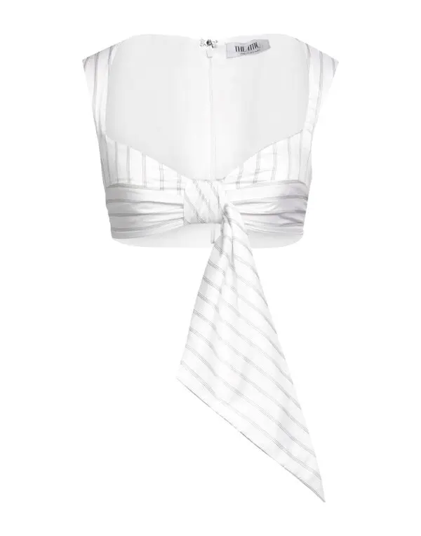 Attico Woven Crop Top
