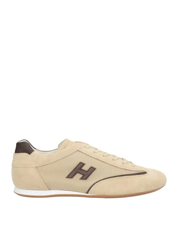 Hogan Sneakers Leather, Textile Fibers - Beige