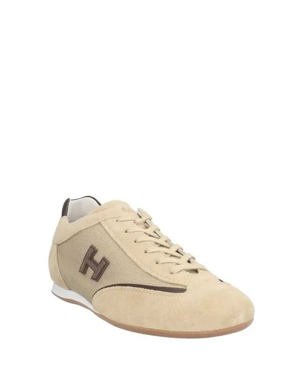 Hogan Sneakers Leather, Textile Fibers - Beige