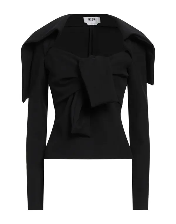 MSGM Bow Blouse - Black