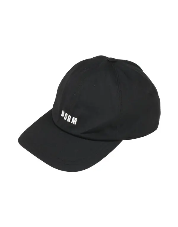 MSGM Embroidered Twill Baseball Cap - Black