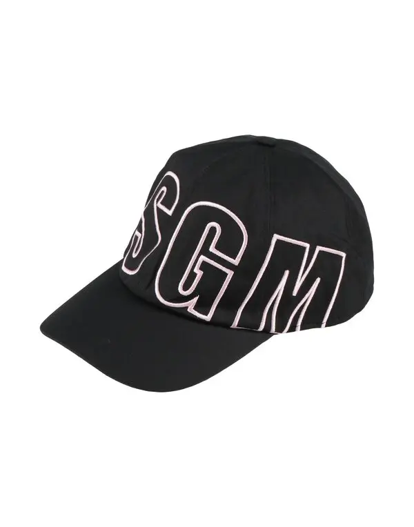 MSGM Embroidered Baseball Cap - Black