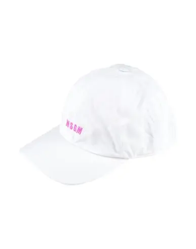 MSGM Cotton Gabardine Baseball Cap - White