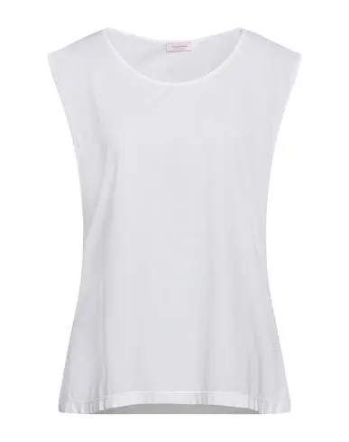Rossopuro Sleeveless Crewneck T-shirt In Cotton And Elastane