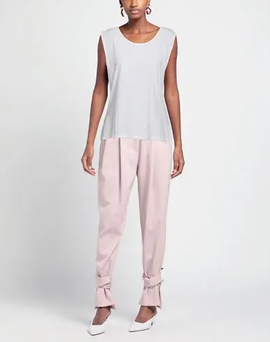 Rossopuro Sleeveless Crewneck T-shirt In Cotton And Elastane