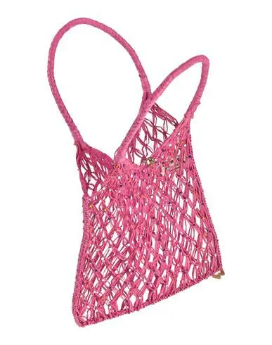 MADE FOR A WOMAN Straw Handbag With Beaded Detail