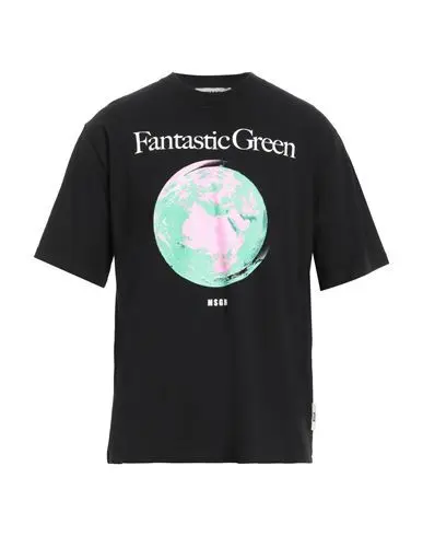 MSGM T-shirt Size Organic Cotton - Black
