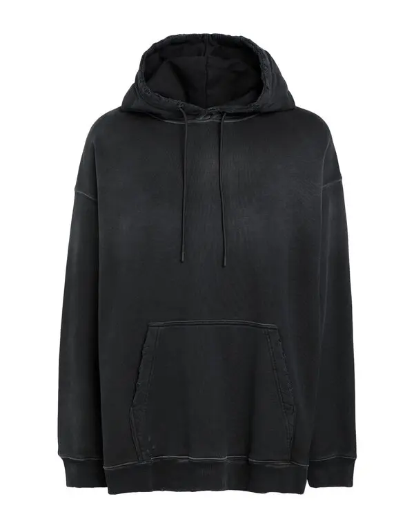 MSGM Cotton Fleece Sweatshirt - Black