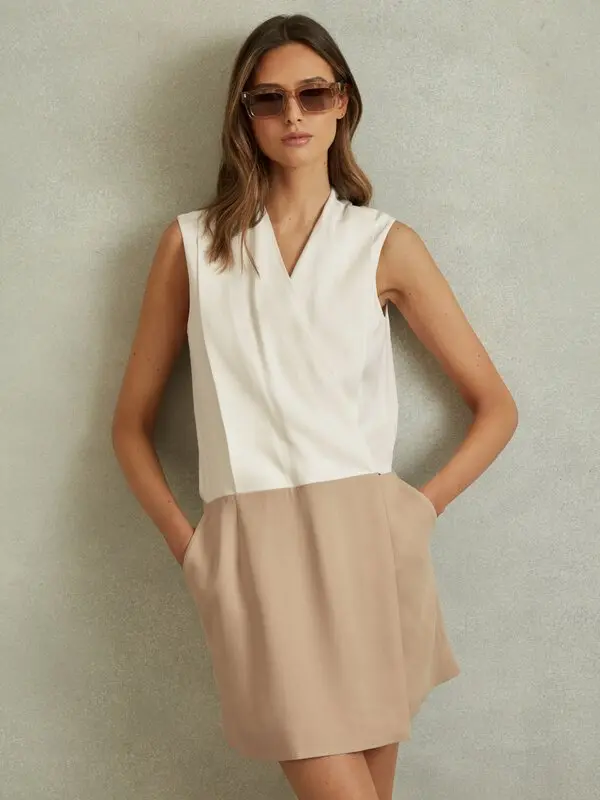 REISS Vie Wrap-front Shift Dress