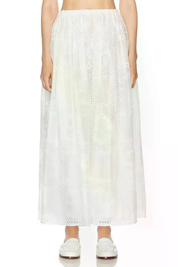 HELSA Handkerchief Midi Skirt
