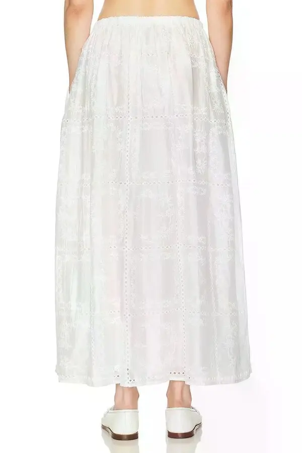 HELSA Handkerchief Midi Skirt