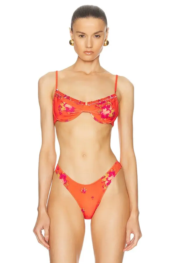 Heavy Manners Ruffle Bikini Top - Baxter Street
